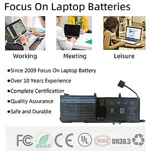 YXKC 44T2R 9NJM1 Laptop Battery Replacement for Dell Alienware 17 R4 R5 15 R3 R4, P31E P69F P31E001 P31E002 P69F001 P69F002 Series 01D82 546FF 0546FF HF250 0HF250 0MG2YH 15.2V 68Wh 4410mAh