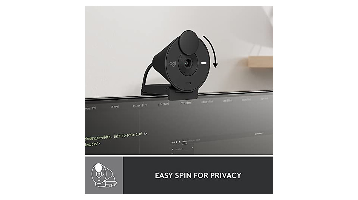 Logitech Brio 301 Full HD Webcam for Clear Video Calls