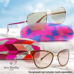 Vera Bradley Sunglasses Clamshell Case, Pretty Posies (Sunglass Case)