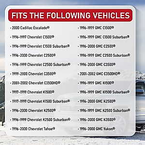 AC Heater Climate Control Module for Chevy, Cadillac, GMC Escalade, C1500, C2500, C3500, K1500, K2500 Suburban, C3500HD, Tahoe Control Panel - 16231175, 16238895, 16240115, 15-72548, 599-007, 9378815