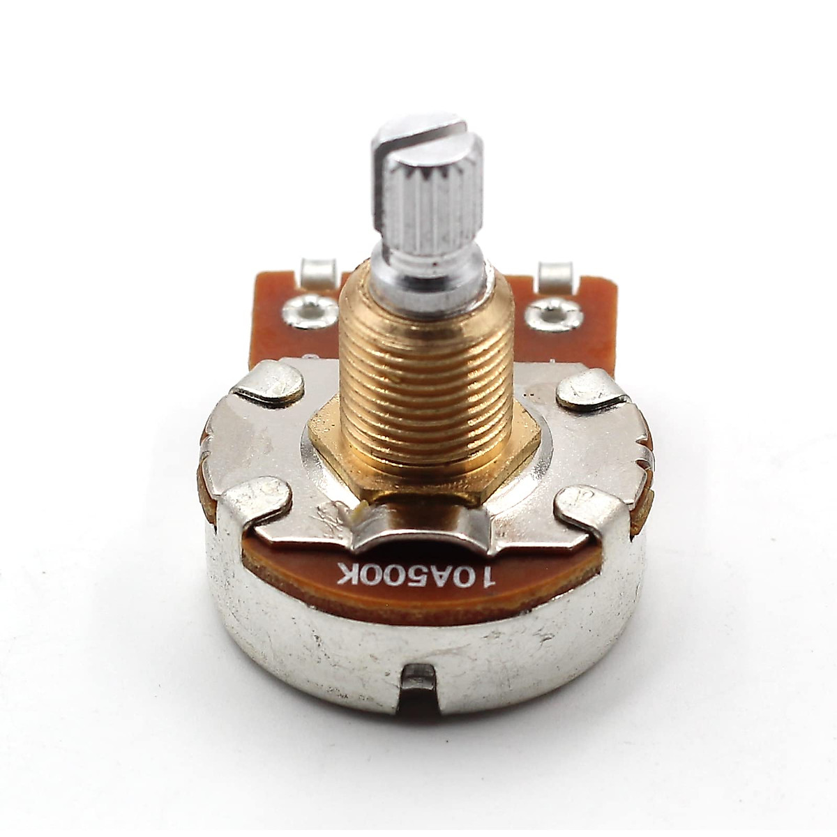 Set of Four (4X) Bourns 500K SHORT Split Shaft Audio Taper Low Friction Potentiometers