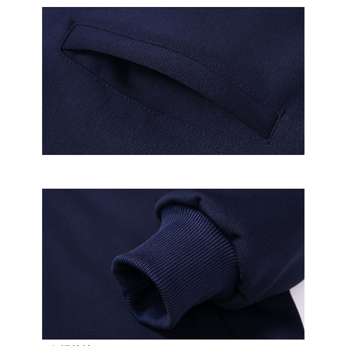 PASOK Men's Casual Tracksuit Full Zip Running Jogging Athletic Sports Jacket And Pants Set Blue L