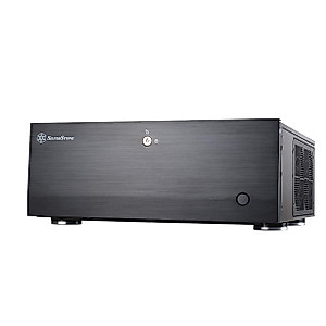 SilverStone Technology GD07B Home Theater Computer Case with Lockable Aluminum Front Panel for E-ATX/ATX/Micro-ATX Motherboards GD07B-x