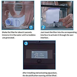 FCTATJR 4 Pack Coffee Machines Filter Compatible with Philips Saeco AquaClean CA6903, Aqua Clean Water for Fully Automatic Dedicated Anti-Lime Scale (4)