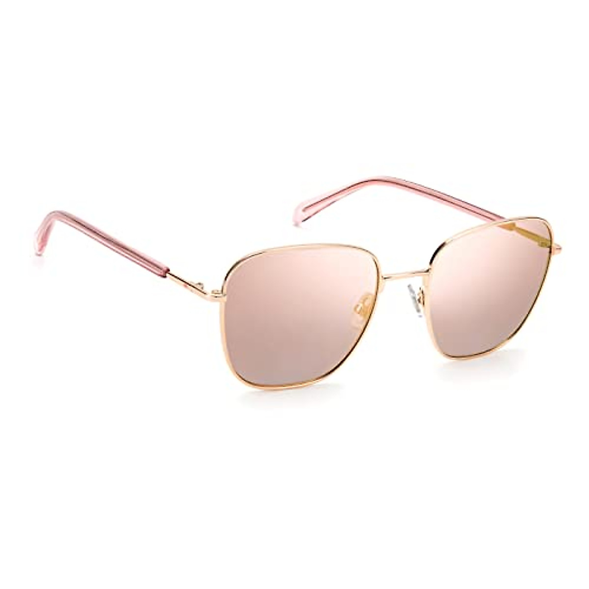 Fossil Women's Female Sunglass Style FOS 3117/S Square, Red Gold/Rose Gold Multilayer, 52mm, 19mm