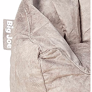Big Joe Hug Bean Bag Chair, Gray Hyde, Faux Polyester Blend, 3 feet