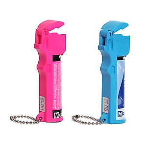 Mace Brand Full Size Pepper Spray (Neon Pink) and Water Trainer Kit – Accurate 12’ Powerful Pepper Spray with Flip Top Safety Cap, Leaves UV Dye on Skin – Great for Self-Defense