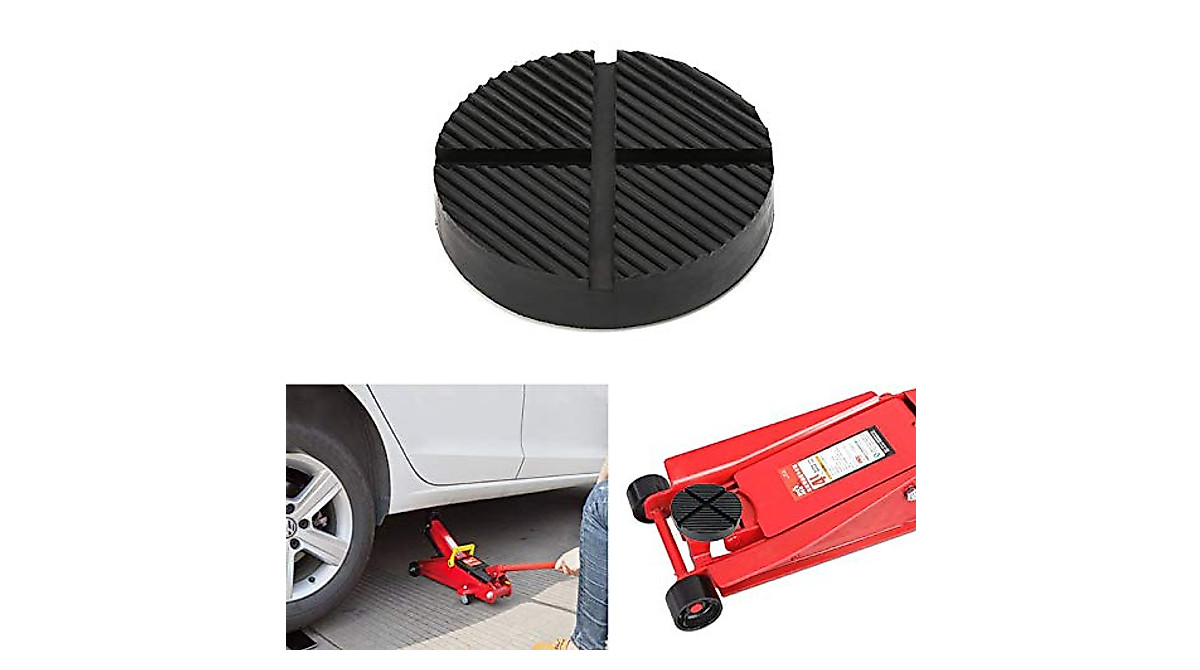 4PC Rubber Car Lift Jack Stand Pads - Durable & Anti-Slip