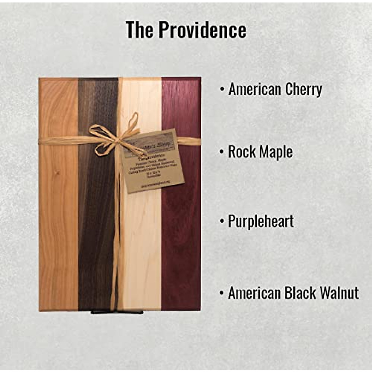 Large Wood Charcuterie Cutting Board - 10 x 15 x .75 - Reversible - The Providence from The Carpenter's Shop