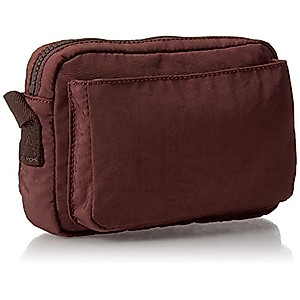 Kipling Womens Abanu Crossbody Bag, Mahogany, 7.75 L x 5.25 H 3 D US