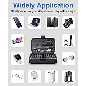 Precision Screwdriver Set 130IN1: Easytime Small Screwdriver Kit- Mini Screwdriver Repair Tool Kit for PC Electronics Computer Laptop iPhone Mac PS5 Game Console Eyeglass Toys DIY