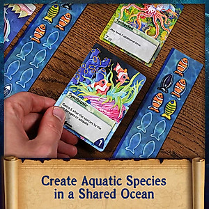Northstar Game Studio Oceans Board Game | Beautiful Strategy Game for Adults, Teens & Families | Create Aquatic Species in This Ecosystem Game | 2-4 Players, 90 mins, Age 12+