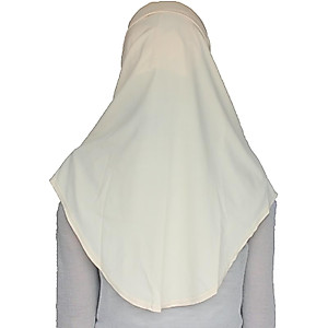 Modest Beauty Chiffon Hijabs Scarf Muslim Headscarf Turban with Tie-back Undercap