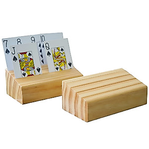 Yuanhe Solid Wood Playing Card Holders - Card tray, set of 2