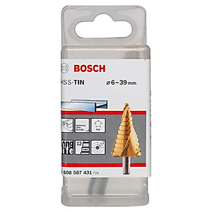 Bosch 2608587431 Hss-Tin Step Drill Bit 12 Parts 6-3mm