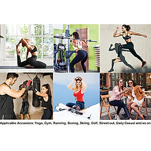 visesunny High Waist Yoga Pants with Pockets Cute Dinosaur Pink Pattern Tummy Control Workout Running Yoga Leggings for Women