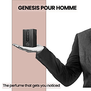 Jean Rish Genesis Pour Homme Eau De Toilette Perfume for Men (3.4 Fl Oz / 100ml) with Lemon, Woody & Lavender Notes - Long Lasting and Luxury Fragrance