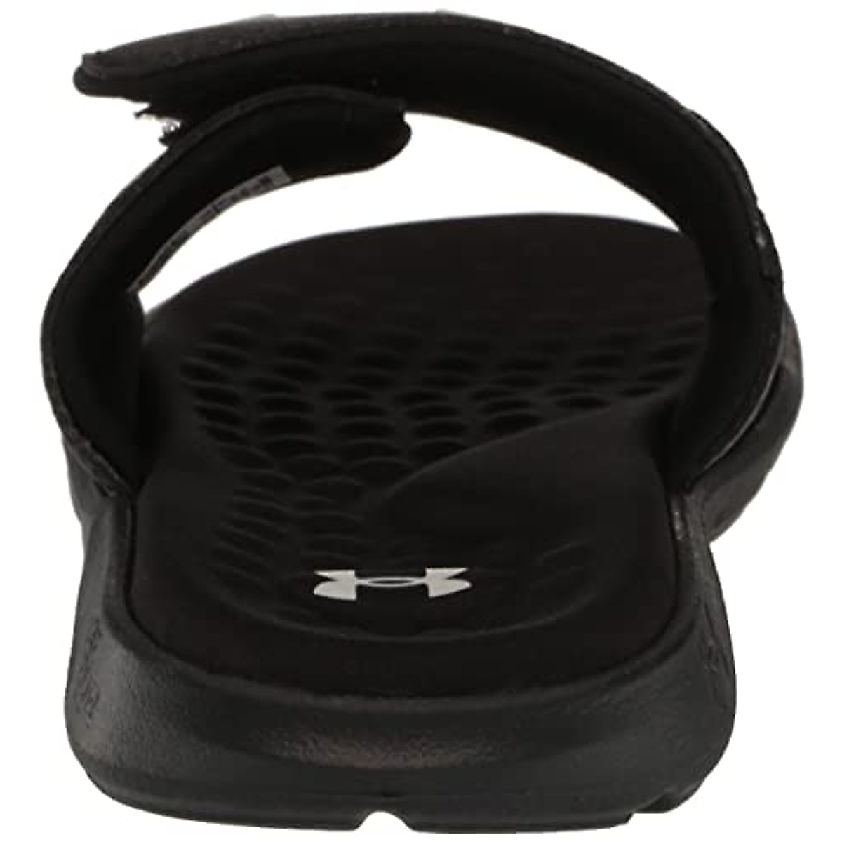 Under Armour Boys' Ignite Pro Slide, (001) Black/Black/White, 2, US