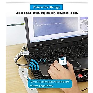 WitMotion USB-HID Wireless Bluetooth 2.0 Adapter, HID Tech, BT-02 Chip【CH340 Driver, Anti-Dust, Small-in-size, Plug & Play】Bluetooth Dongle for WITMOTION Bluetooth 2.0 Sensors (BWT61/BWT61CL/BWT901CL)