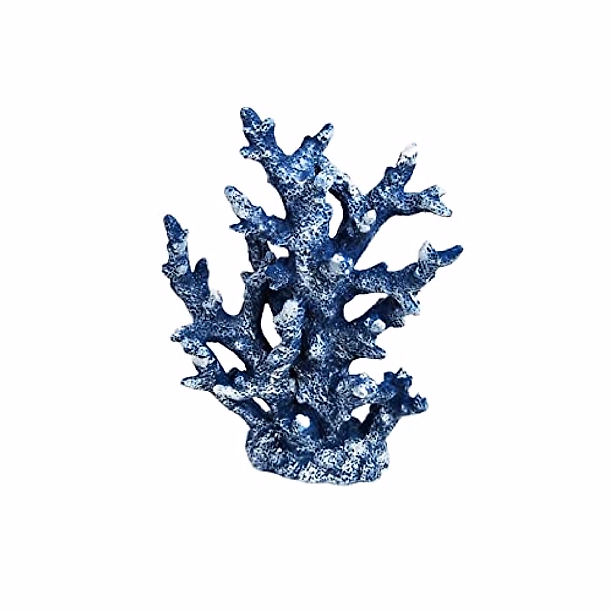 PINVNBY Artificial Coral Ornament Aquarium Sea Plants Decoration Underwater Craft Resin Fish Tank Landscape (Blue)