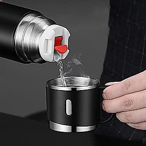 MIAOHY 450/600ml Double Wall Stainles Steel Water Bottle Thermos Keep Hot and Cold Insulated Vacuum Flask for Business Sport (Size : 600ml)