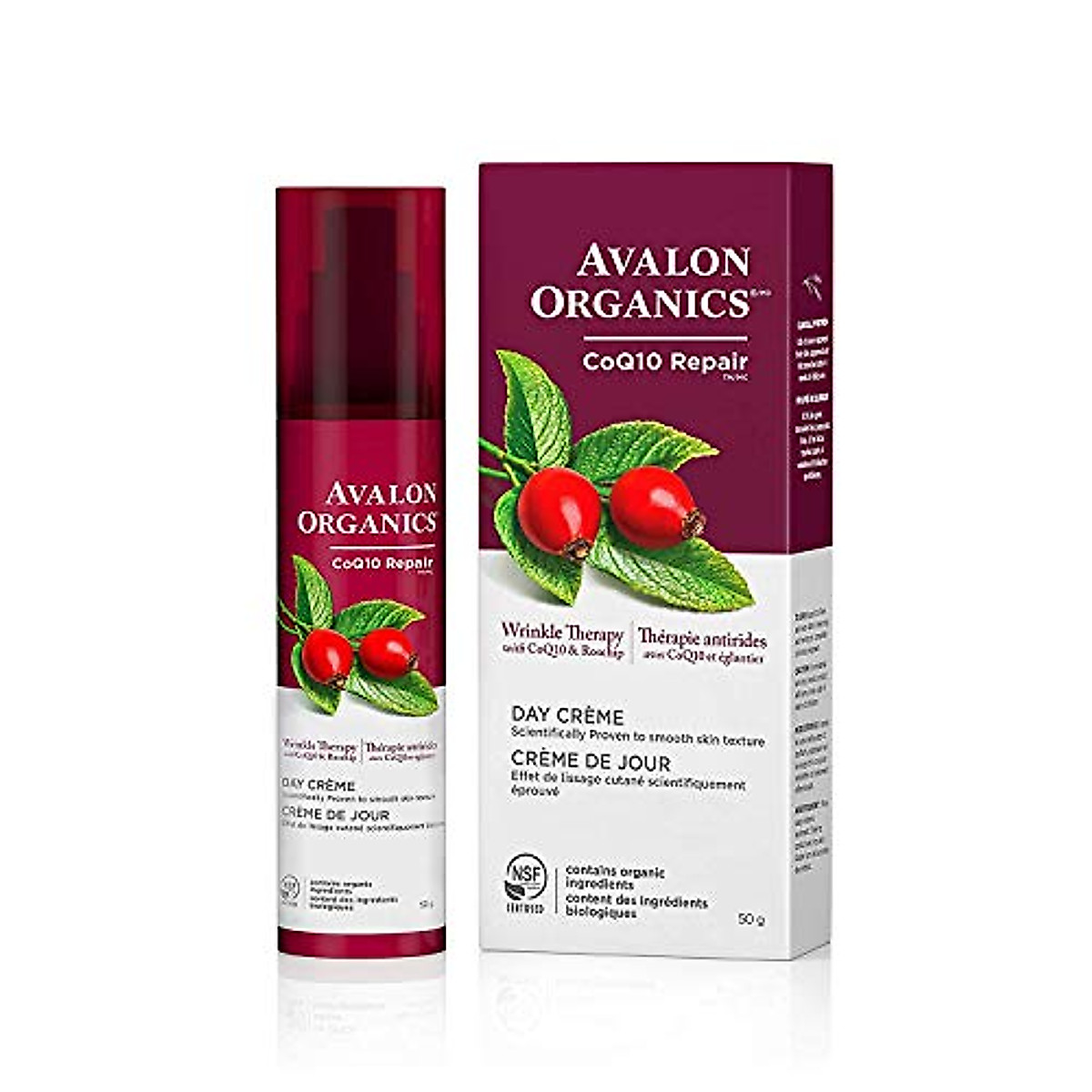 Avalon Organics Day Crème, Wrinkle Therapy, 1.75 Oz