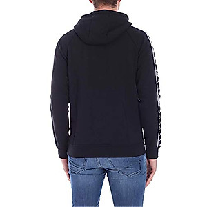 Kappa Mens 222 Banda Hurtado Long Sleeve Pullover Hoodie Top - XL Black