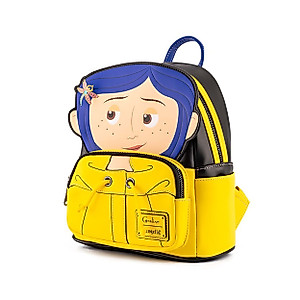 Loungefly Laika Coraline Raincoat Cosplay Womens Double Strap Shoulder Bag Purse