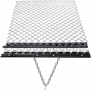 VEVOR, 4' x 5' ATV Chain, UTV Tractor Attachments Drag Mat for Landscape Leveling or Sod Prepping, Durable Harrow Rake Grader for Gravel Driveway, Farm, Garden, Field, Black