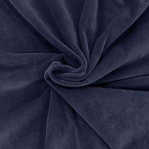 Sweet Jojo Designs Space Galaxy Baby Boy Receiving Security Swaddle Blanket for Newborn or Toddler Nursery Car Seat Stroller Soft Minky - Navy Blue Planets Star and Moon Rocket Ship