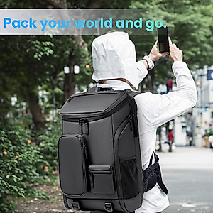 Kaseano Travel Backpack Waterproof Business Work Bag Casual Computer Daily Backpacks with Water Bottle for Men Women…