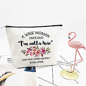 Retirement Gifts for Women Best Friends Wife Mom Grandma Coworkers Boss Nurse Teachers Retirees Colleagues Work BFF Bestie Funny Birthday Retired Makeup Bag