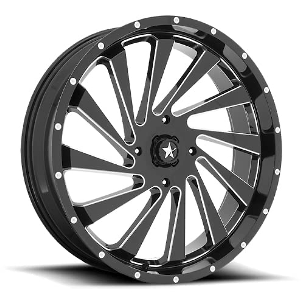 MSA Offroad Wheels MA46 20X7 4X110 G-BLK MILL 00MM - M46-020710M