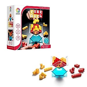 SmartGames Cube Duel - a 2-Player 3D Strategy Game with 1-Player Mode Ages 10 - Adult
