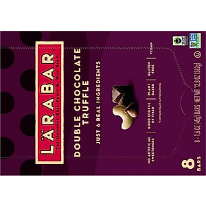 Larabar Double Chocolate Truffle, Gluten Free Vegan Fruit & Nut Bars, 8 ct