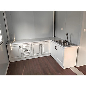 Tiny Foldable Container Home 19x20Ft Barn House Portable Prefab House with Modern Design