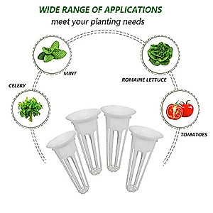 Replacement Grow Baskets Seed Pods Fit AeroGarden, Lightweight Economy Plant Baskets, Plant Growing Containers for Hydroponic, 50 Pack