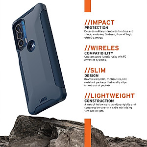 URBAN ARMOR GEAR UAG Made for Motorola Moto Edge 2021 Case (USA & CA Models Only) [6.8-inch Screen] Scout Rugged Sleek Shockproof Lightweight Military Drop Tested Protective Cover, Mallard