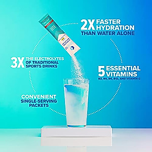 Liquid I.V. Hydration Multiplier - Strawberry - Hydration Powder Packets | Electrolyte Drink Mix | Easy Open Single-Serving Stick | Non-GMO | 16 Sticks
