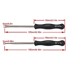Savior 8pcs Carburetor Adjustment Tool Carb Screwdriver kit for Poulan Echo Husqvarna Carftsman Homelite Common 2 Cycle Small Carb Engine