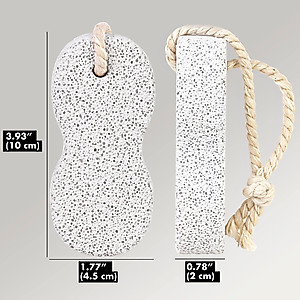 Jairestone Pumice Stone for Feet - Natural Earth Lava Pumice Stone for Foot Callus - Foot Scrubbers for Use in Shower - Pack of 2