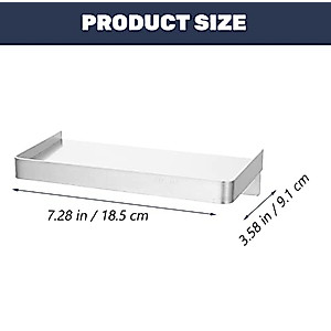 Cabilock Stick-on Wall Shelf Small Wall Mounted Adhesive Shelf Phone Holder Shelf