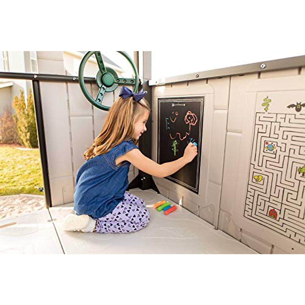 Lifetime 290704 Adventure Tunnel Swing Set, Earthtone