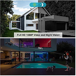 LaView Home Security Camera HD 1080P(2 Pack) AI Human Detection,Include 2 SD Cards,32GB Two-Way Audio,Night Vision,WiFi Indoor Surveillance for Baby/pet,Alexa and Google,Cloud Service (US Server)