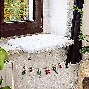 Pfotenolymp Premium Window Sill - Bed Board for Cats at The Window - Window Bed - Cat Bed for The Window Cat Perch - Bed - Bed for Cats