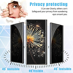 Zeking [2 Pack for Xiaomi Mix Fold 3 Privacy Front Screen Protector, Anti-Spy[Anti-Scratch] 9H Hardness[Bubble Free]