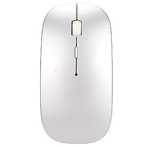 Goshyda Keyboard Mouse Combo, 1600-2400 DPI Adjustable Hot Keys Silent Ambience Stable Connection Slim Design Keyboard for Work Study Gaming