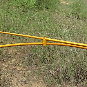 Kloware 360 Degree Gold Aluminum Alloy Camping Tent Pole Crossover Clamp Buckle 7mm