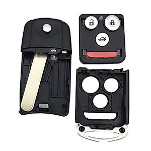 Uncut Keyless Entry Remote Control Car Key Fob Shell Case for Accord Acura MDX Acura RDX Acura TL Acura TSX Acura ZDX