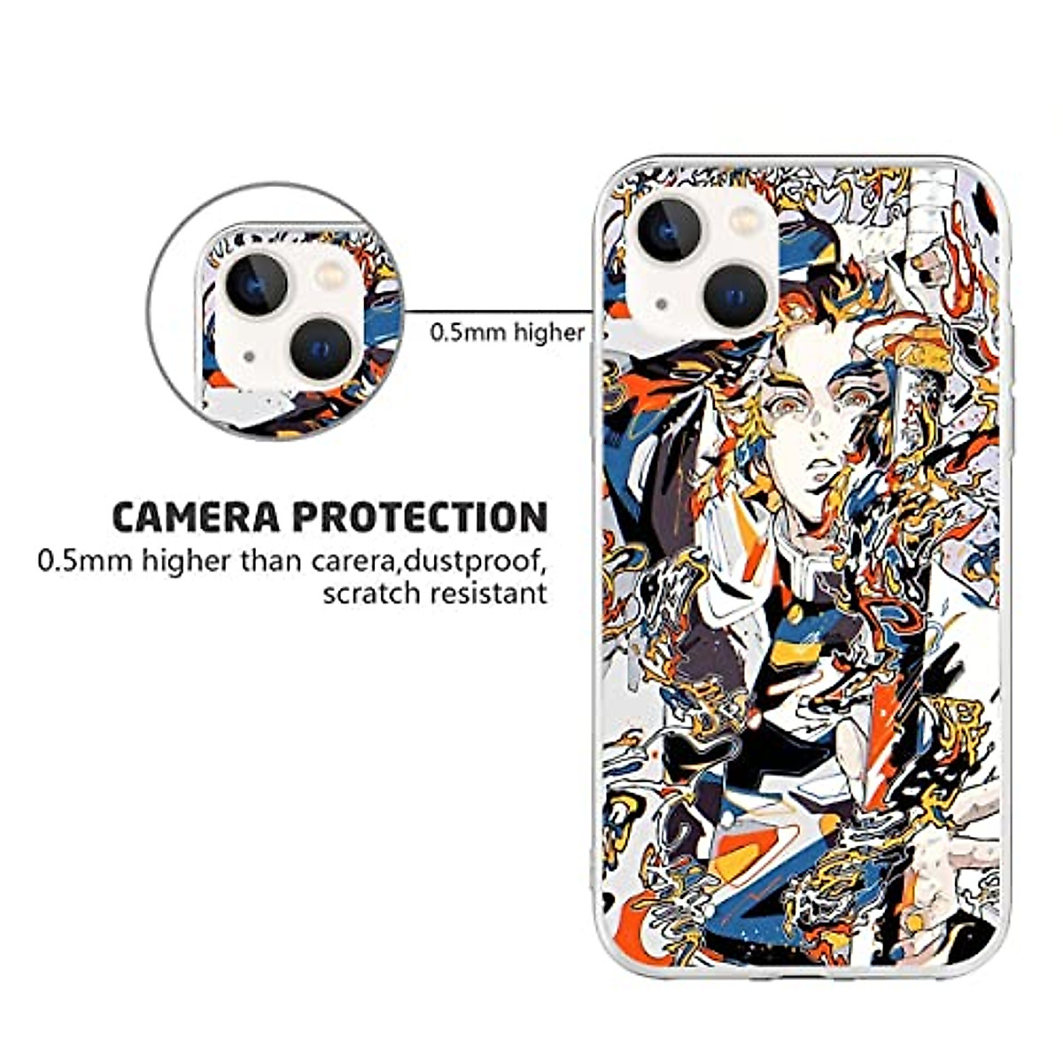 Tongstar Compatible with LG V60 ThinQ | LG V60 ThinQ 5G Case Sla'yer Rengok'u Gift De'mon 996 Man Boys Girls Cartoon Cool Design Soft TPU Phone Case